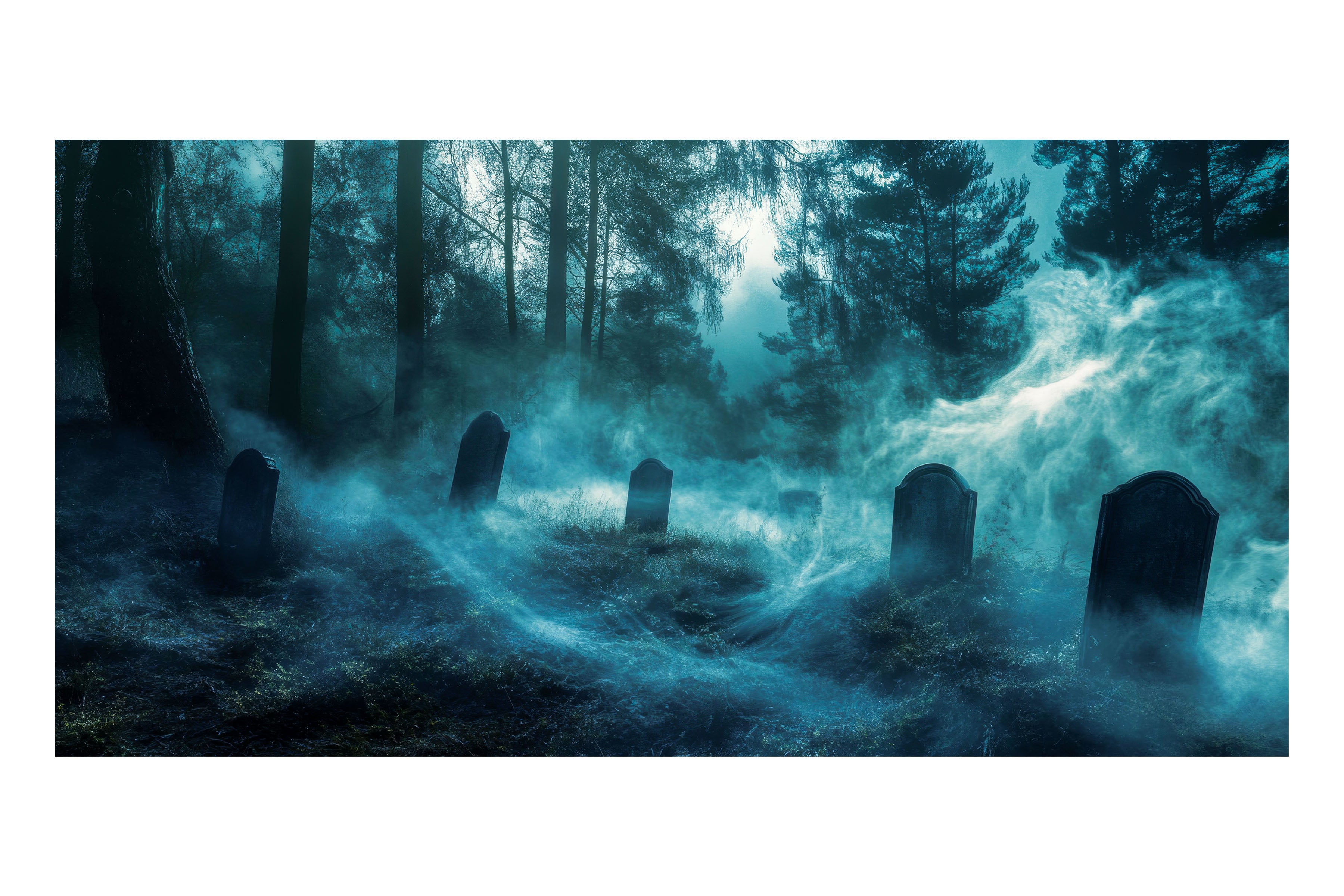 Mysterious Graveyard Theatre Backdrop – Theatre Scenes