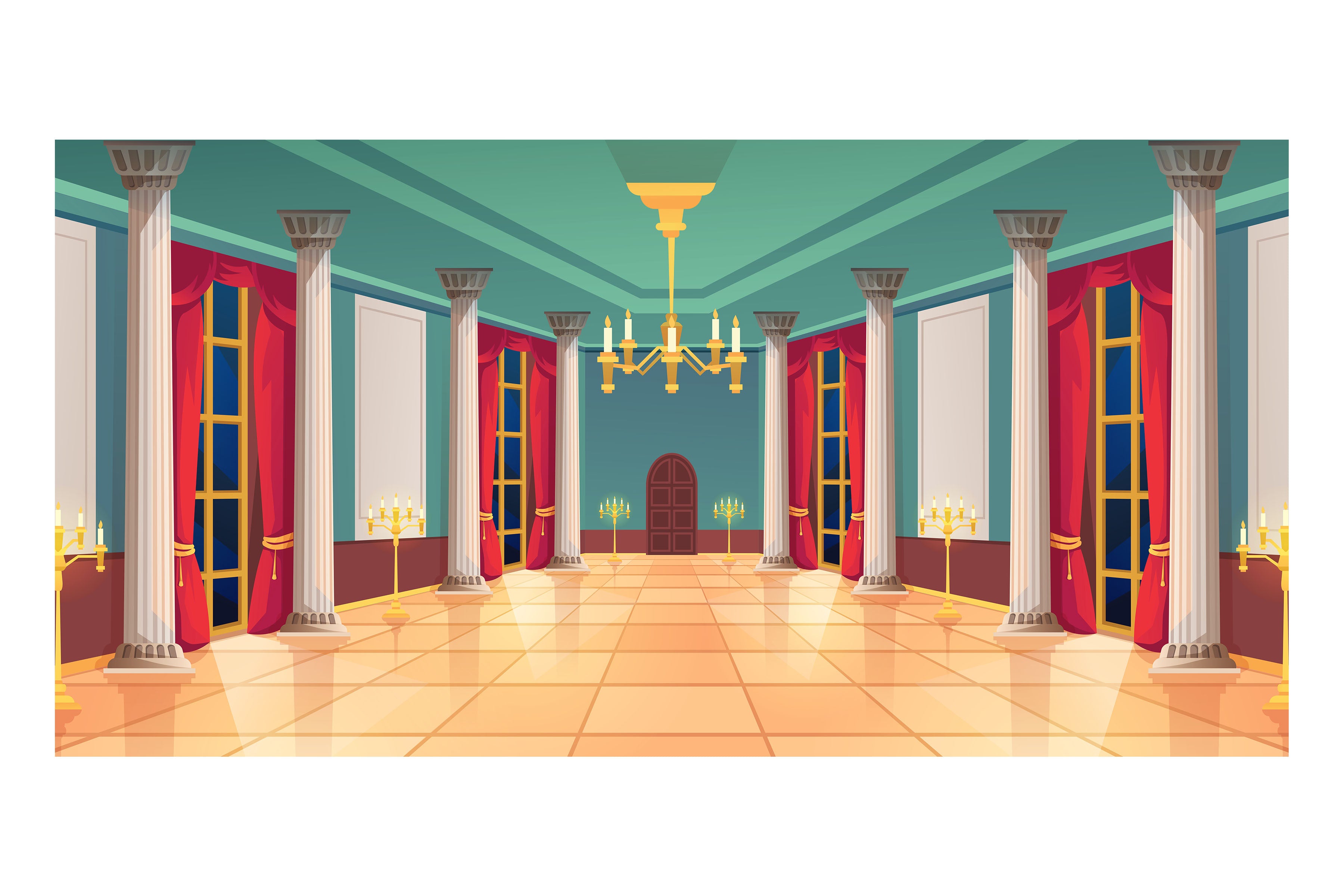 Nighttime Ballroom Theatre Backdrop – Theatre Scenes
