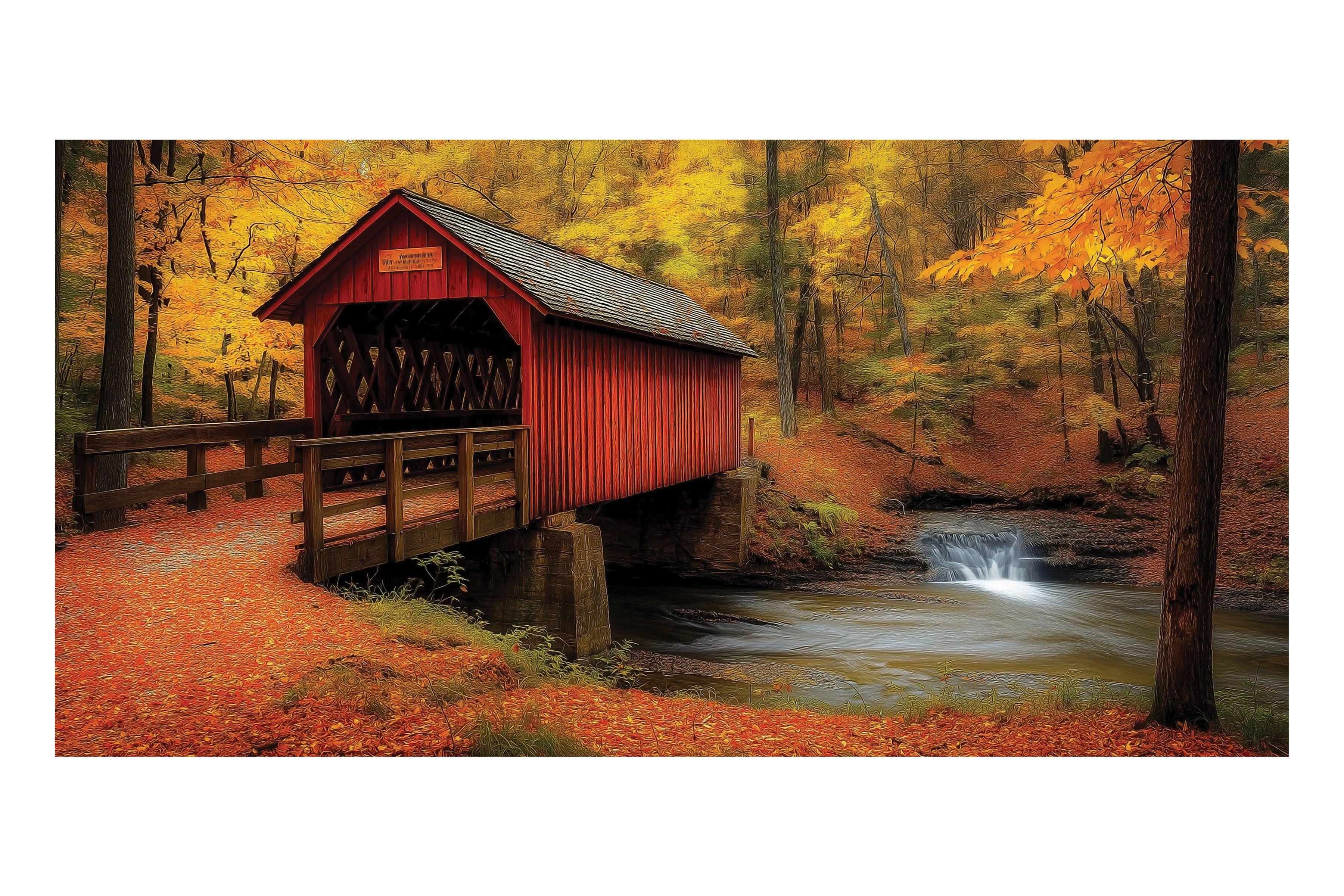 Bridge Crossing Theatre Backdrop – Theatre Scenes