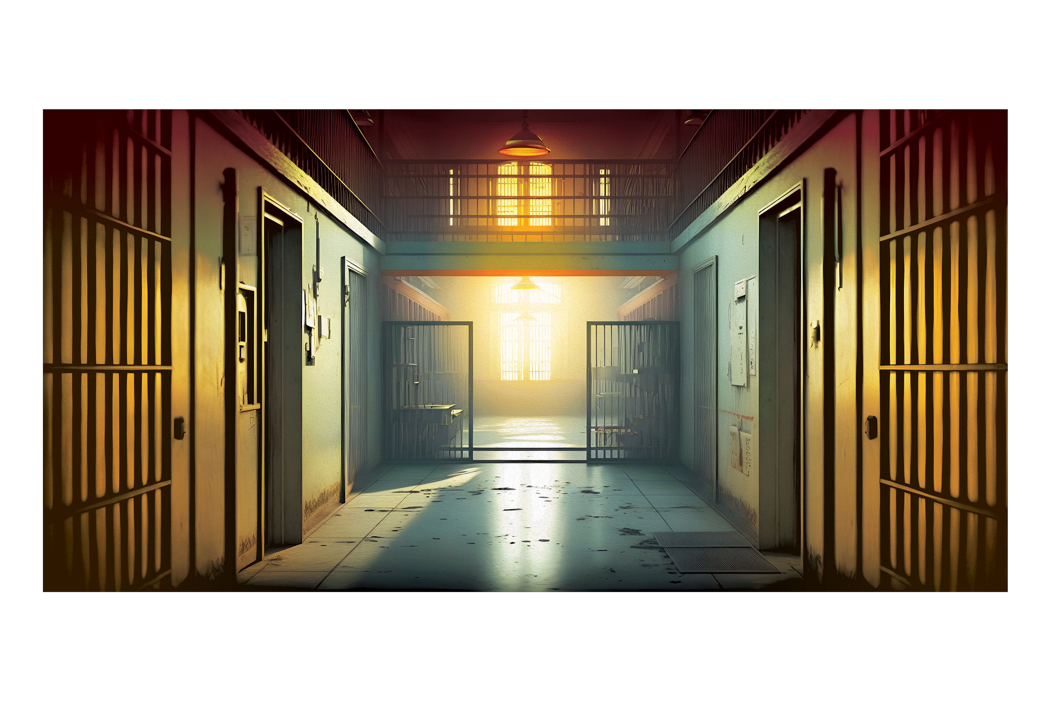 High Security Prison Theatre Backrop – Theatre Scenes