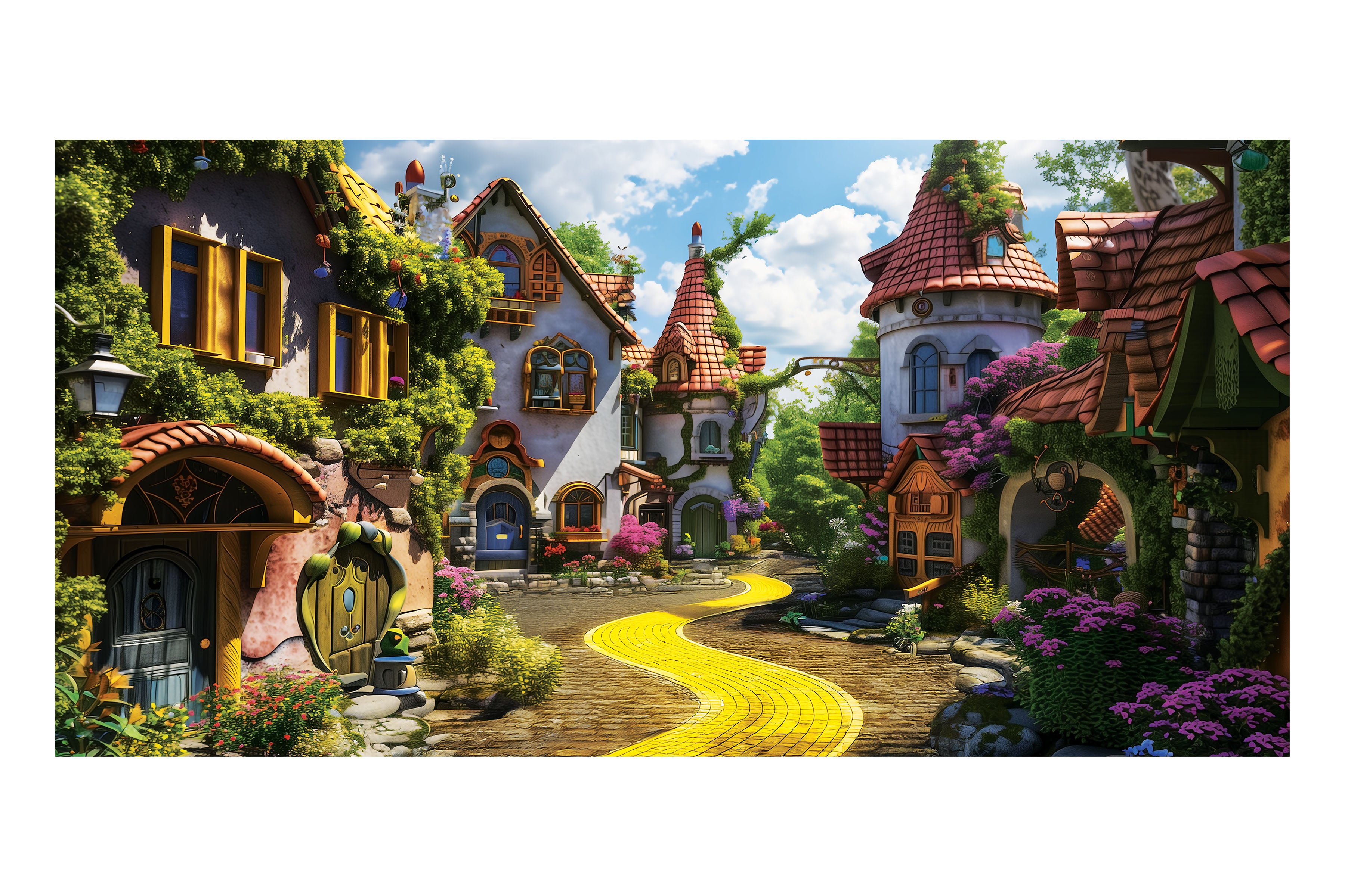 Munchkinland Theatre Backdrop – Theatre Scenes
