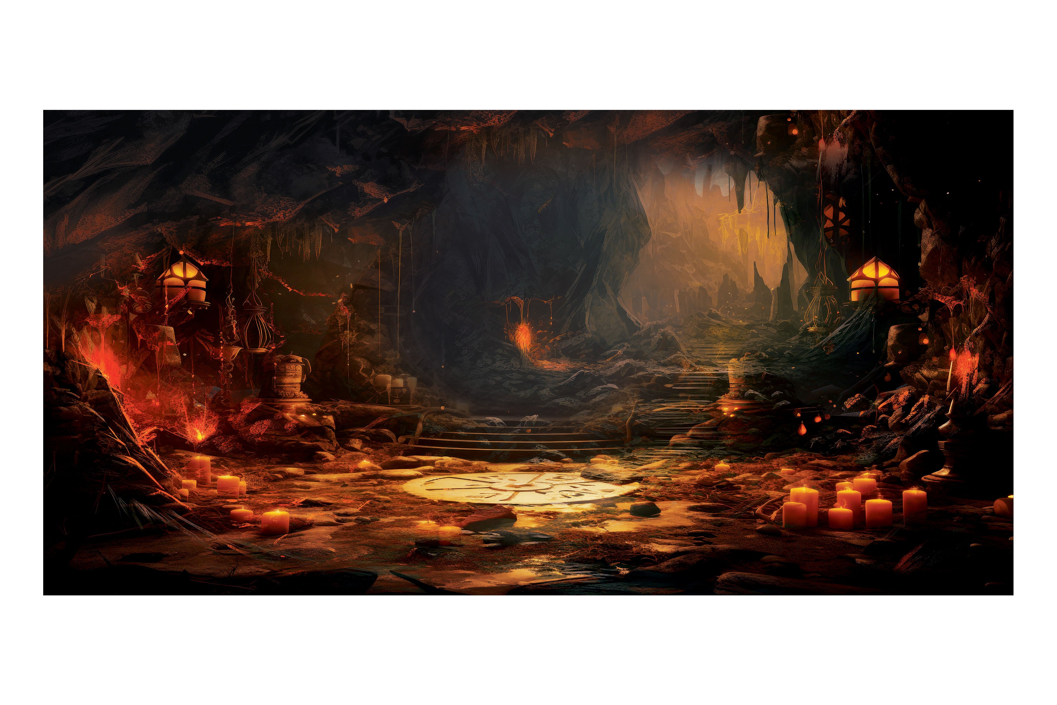 Dark Fantasy Cave Theatre Backdrop – Theatre Scenes