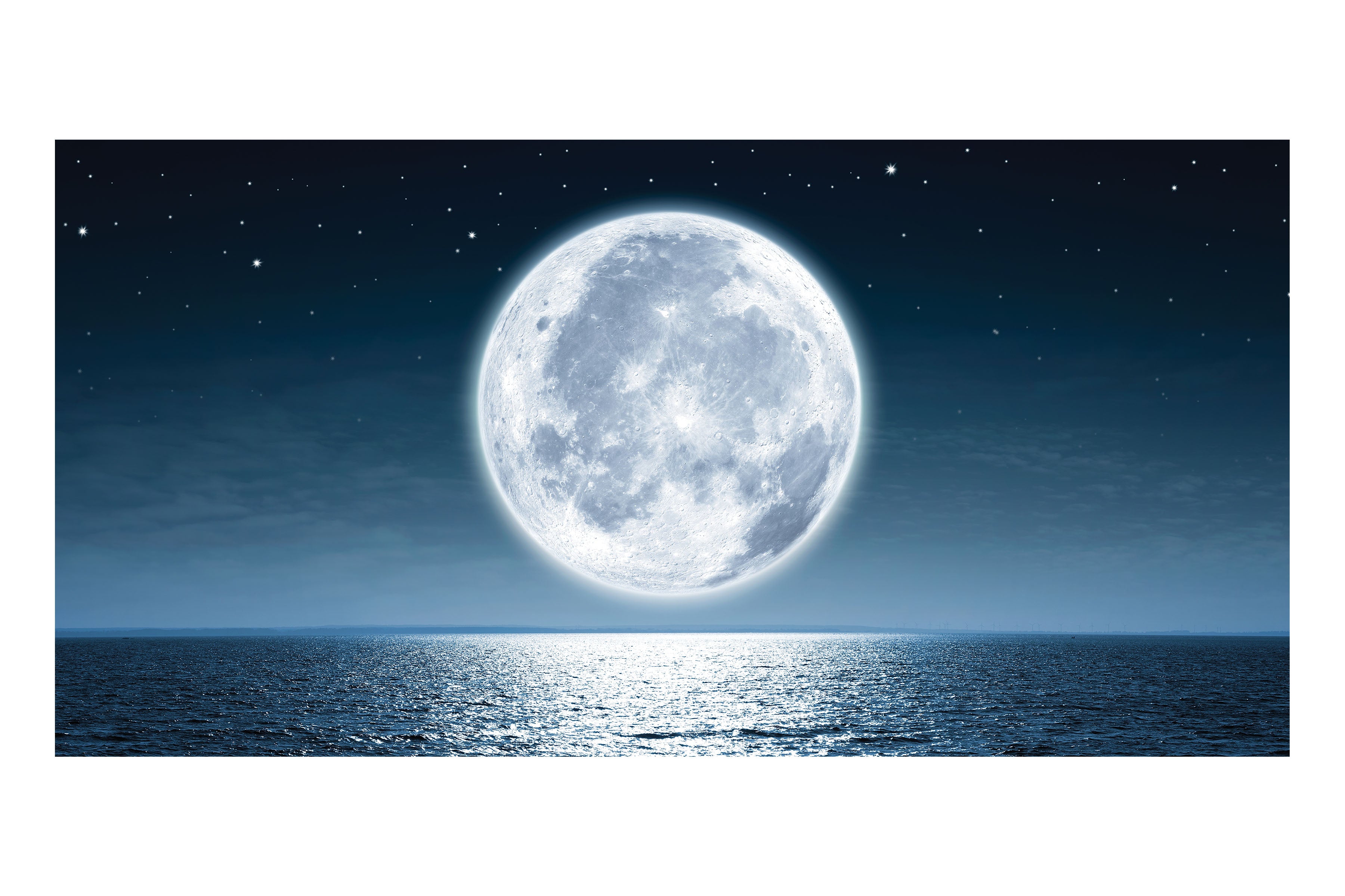 Full Moon Over the Sea Theatre Backdrop – Theatre Scenes