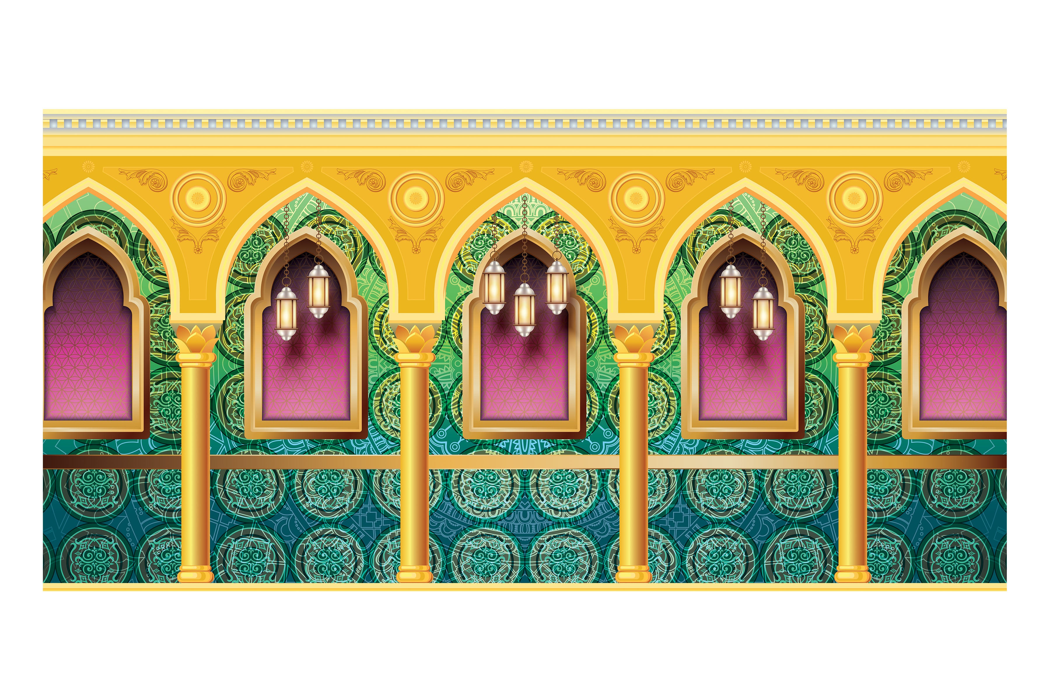 Colorful Palace Interior Theatre Backdrop – Theatre Scenes