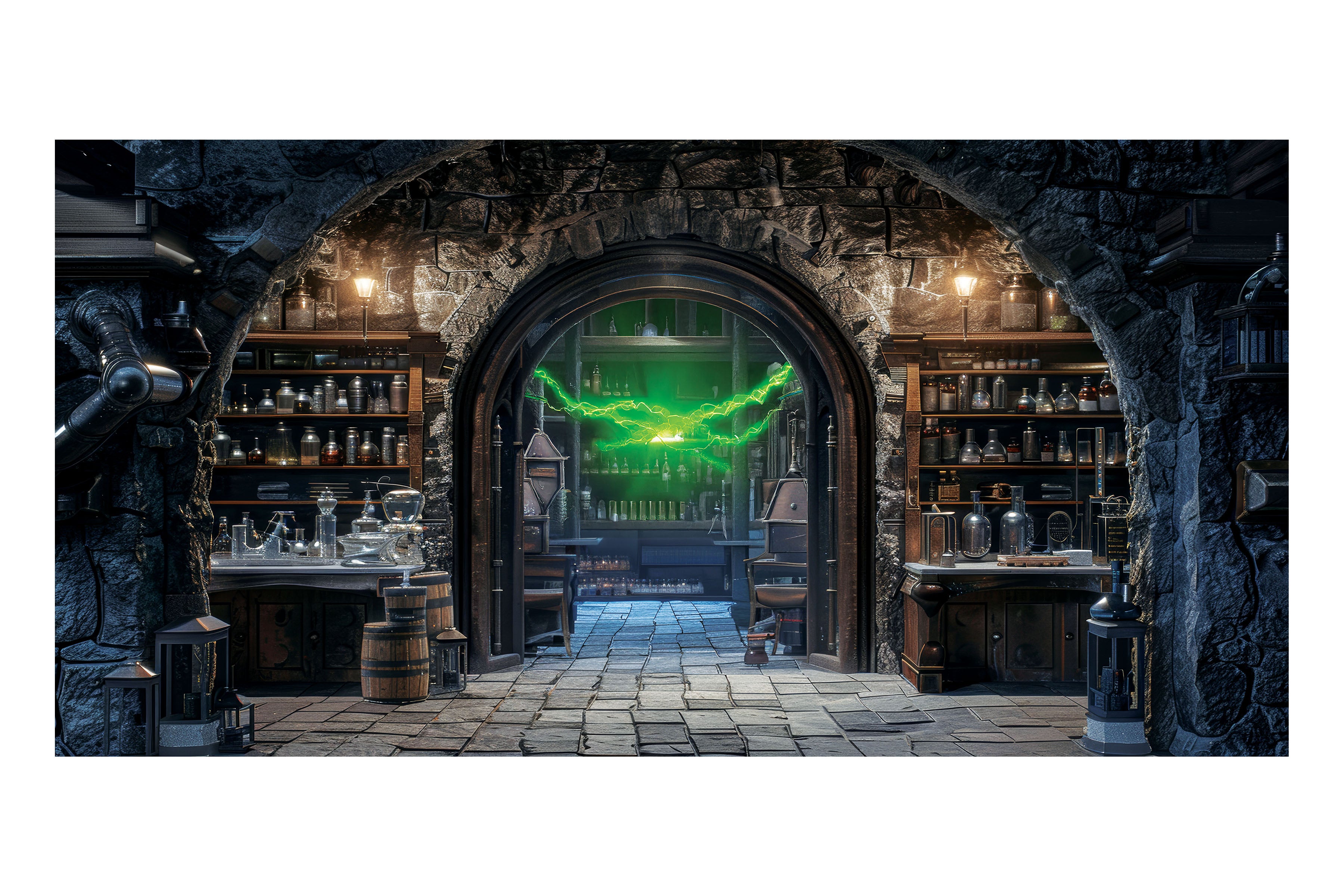 Mad Science Lab Theatre Backdrop – Theatre Scenes