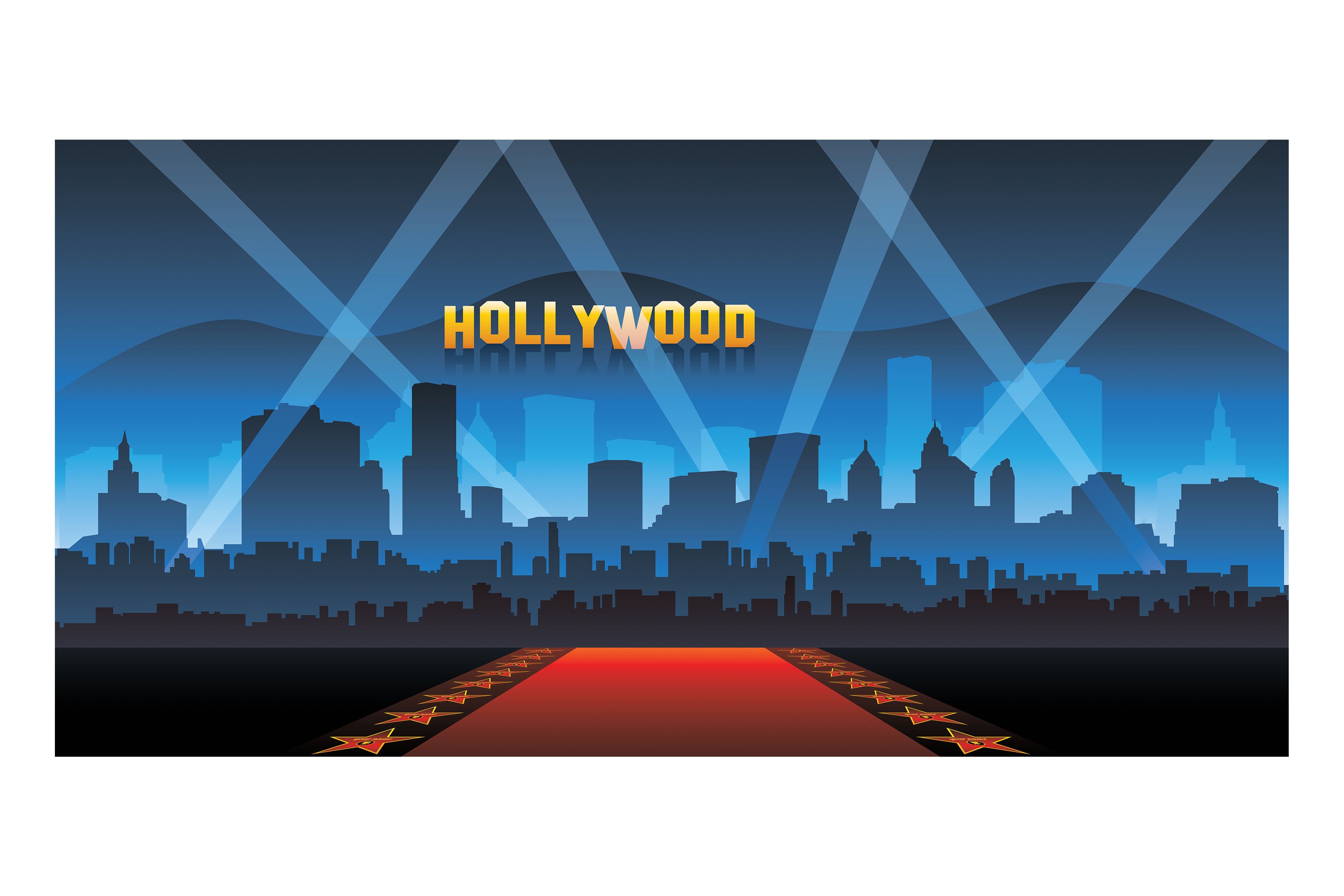 Hollywood Bright Lights Theatre Backdrop – Theatre Scenes