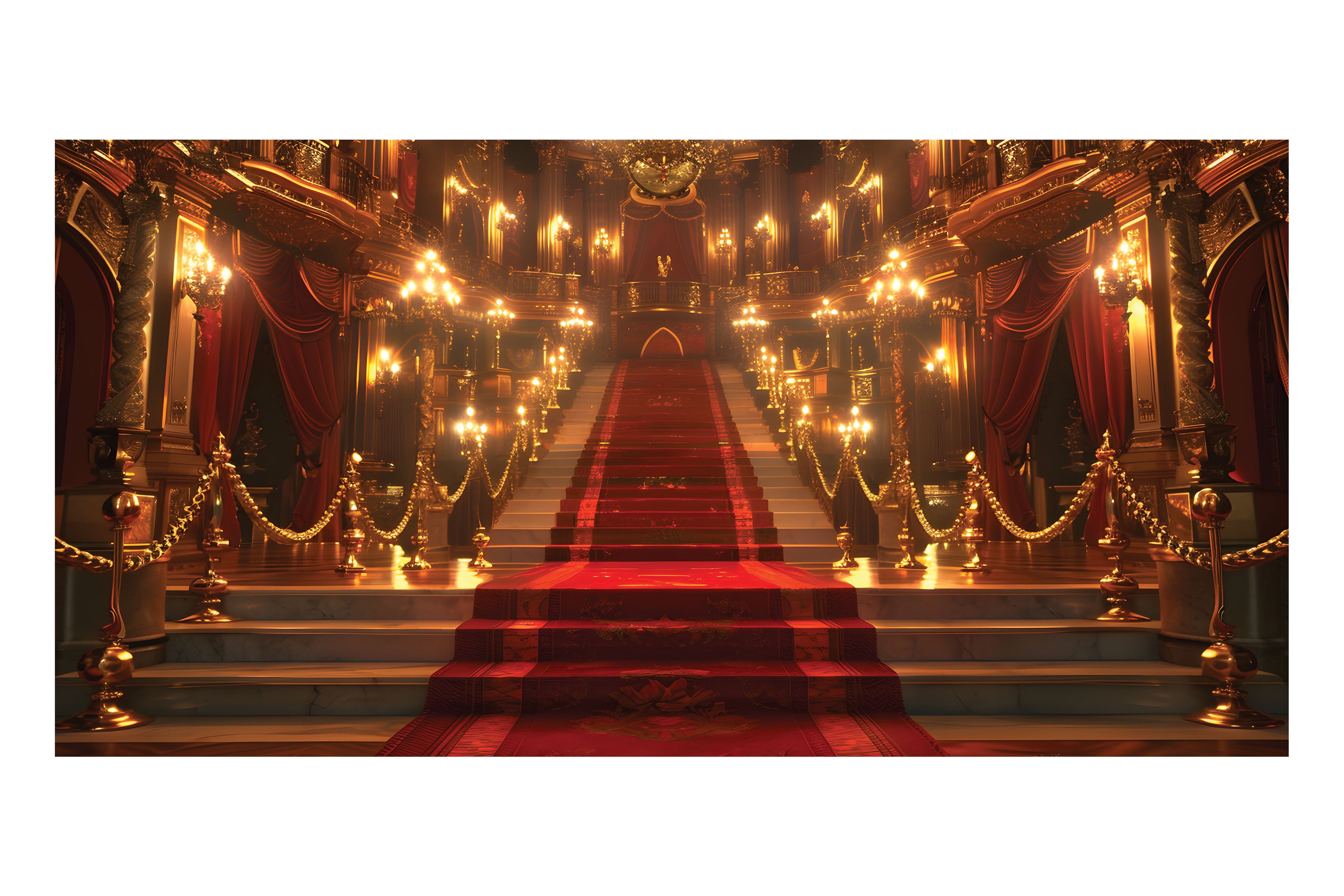 Dramatic Red Carpet Theatre Backdrop – Theatre Scenes