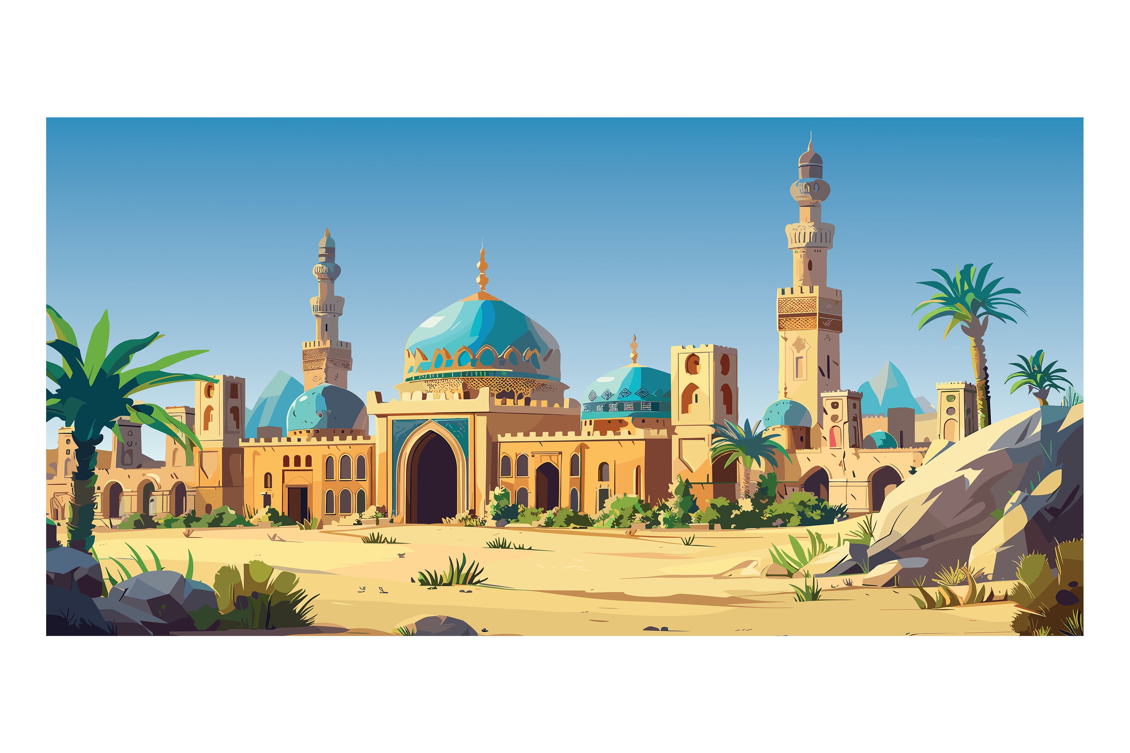 Middle Eastern Palace Theatre Backdrop – Theatre Scenes