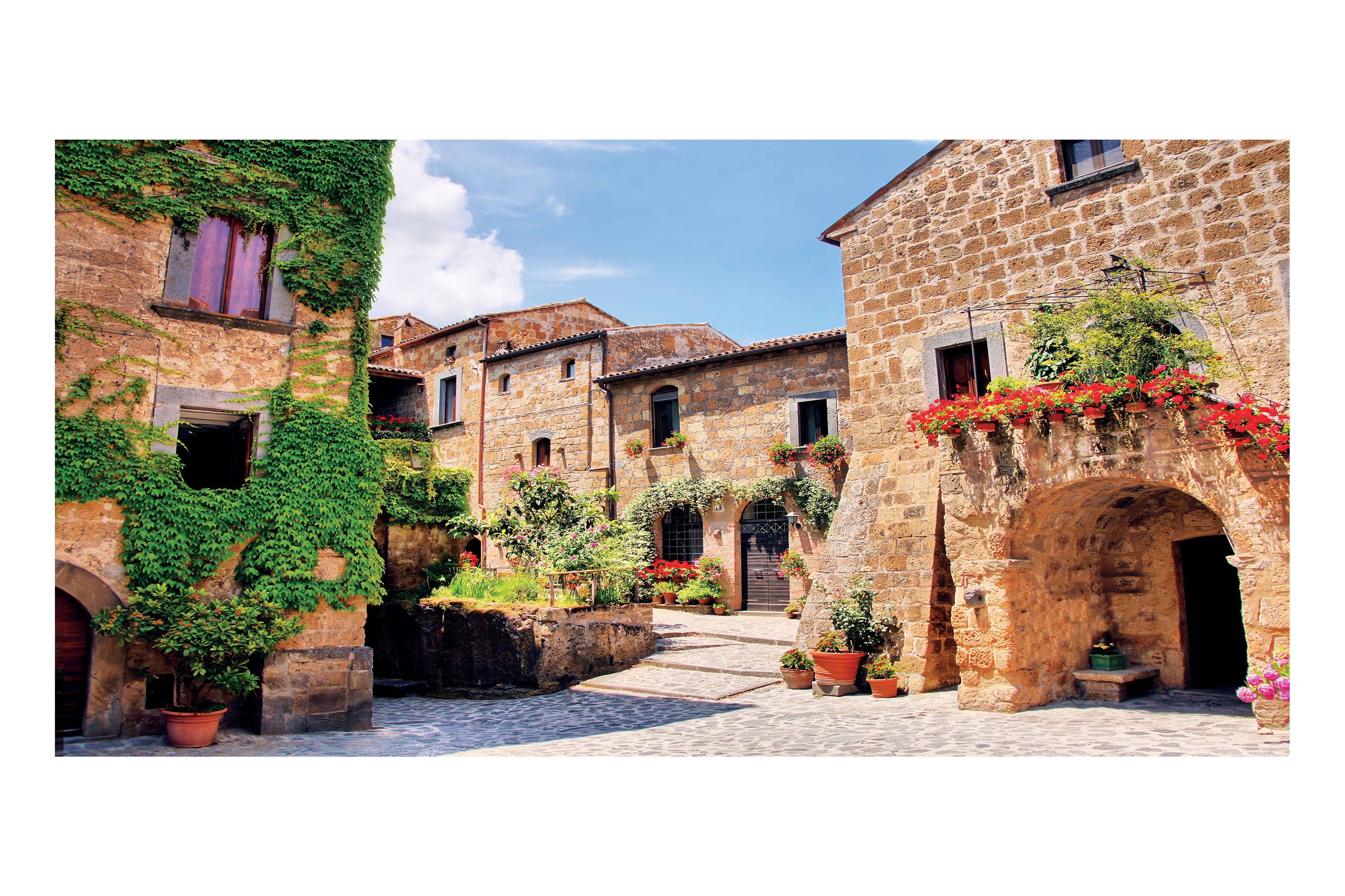 Countryside Courtyard Theatre Backdrop – Theatre Scenes