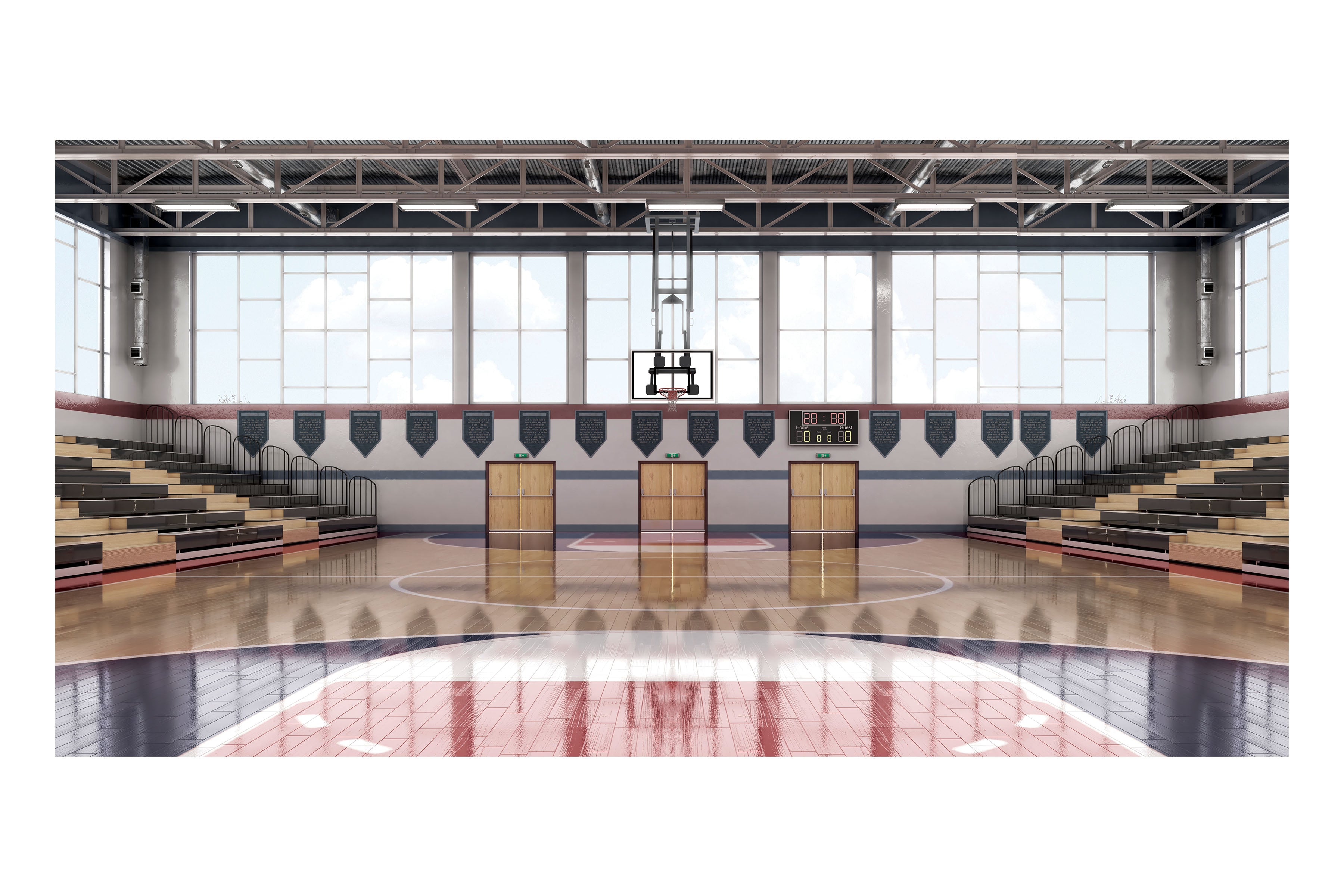 School Gym Theatre Backdrop – Theatre Scenes